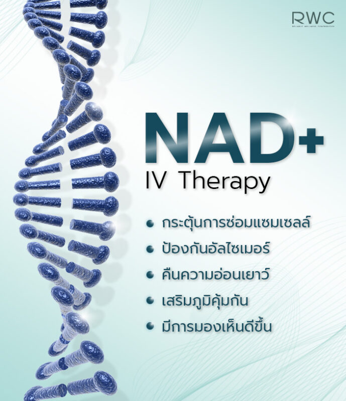 NAD+ IV Therapy ตัวช่วยฟื้นฟูและชะลอความแก่ เสริมภูมิคุ้มกัน